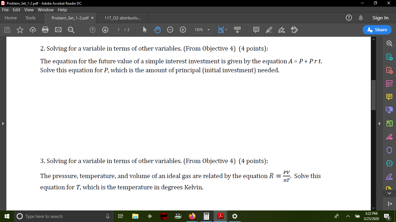 Solved - o X Problem_Set_1-2.pdf - Adobe Acrobat Reader DC | Chegg.com