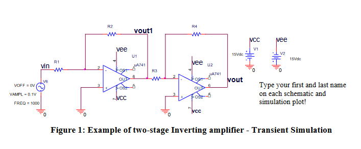 Solved Problem 1: Two-Stage Amplifier Design (10 points) 1. | Chegg.com