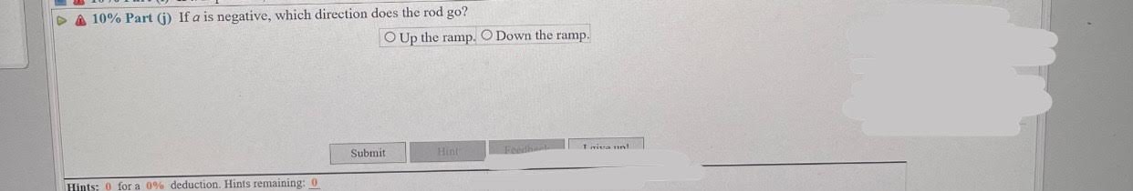 Solved A 10% Part (e) Express the component of the weight | Chegg.com