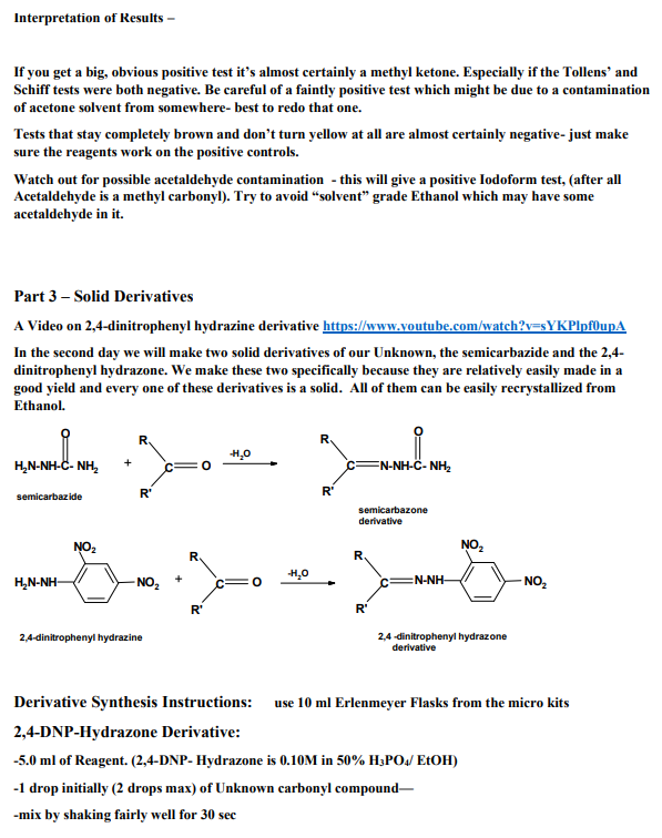 At high bisulfite concentration the ionic adduct | Chegg.com
