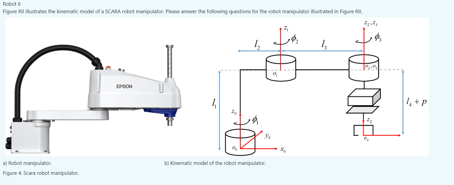 Robot II Figure Ril illustrates the kinematic model | Chegg.com