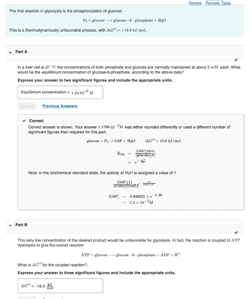 Solved The first reaction in glycolysis is the | Chegg.com