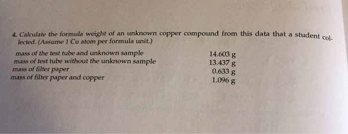 Solved 2. Calculate the theoretical percent by weight of | Chegg.com