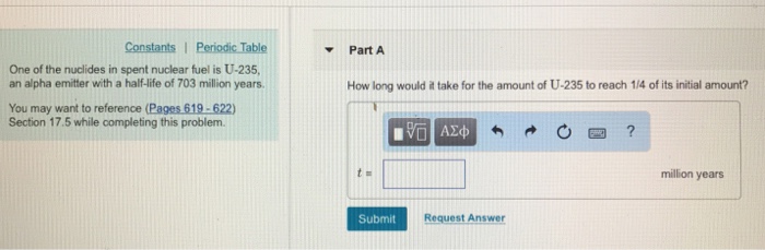 Solved Constants | Periodic Table Part A One of the nuclides | Chegg.com