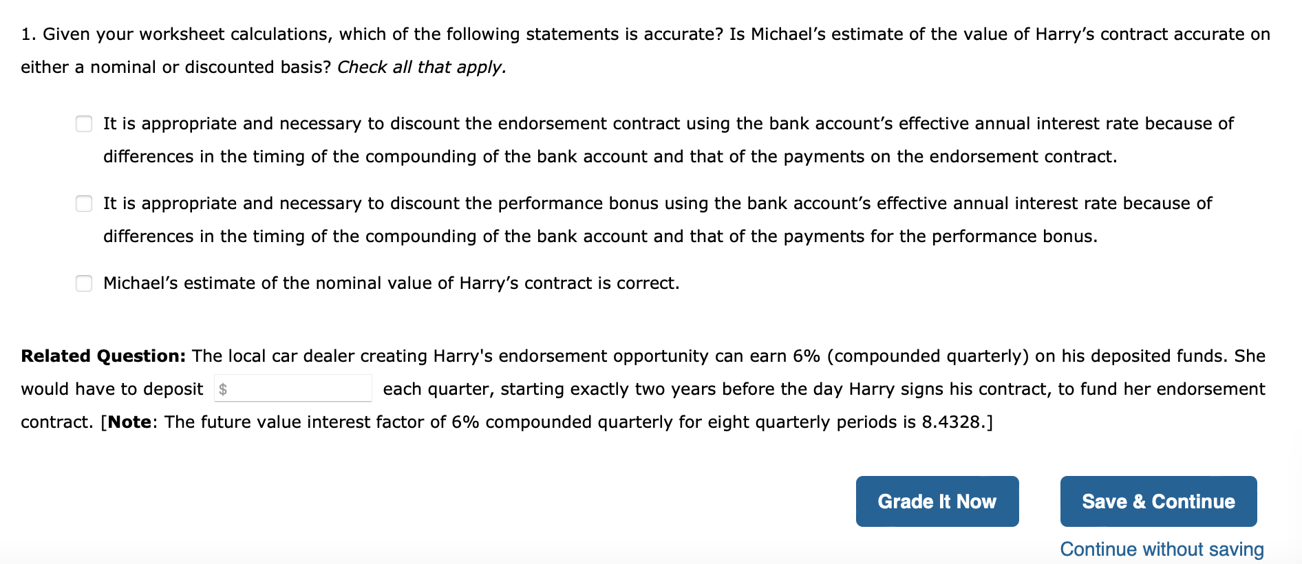 Solved A local car dealer has offered you a contract that | Chegg.com