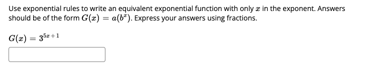 Solved Use exponential rules to write an equivalent | Chegg.com