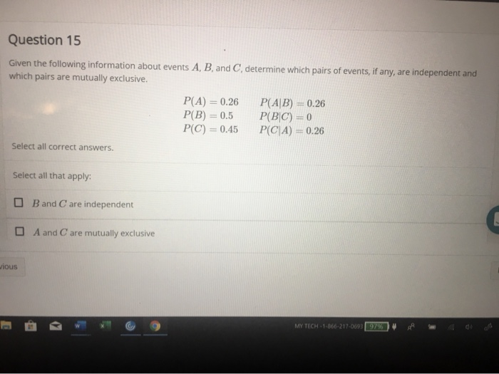 Solved suppose A and B are mutually exclusive events, and | Chegg.com