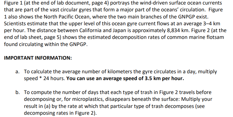 Solved 5-Part Trash & Decomposition Questions/Calculation | Chegg.com