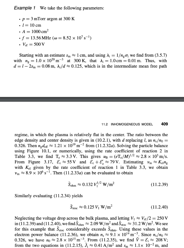 Solved 1.4. Low-Pressure rf Discharge Equilibrium with | Chegg.com