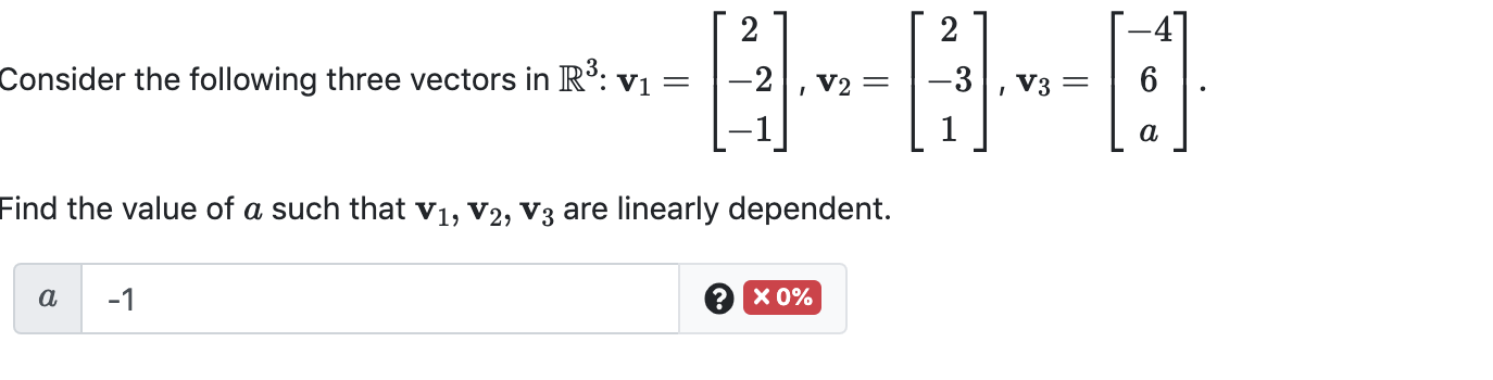 Solved 2 Consider the following three vectors in R3: V1 = | Chegg.com