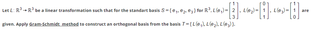 Solved Let L: R + R3 be a linear transformation such that | Chegg.com