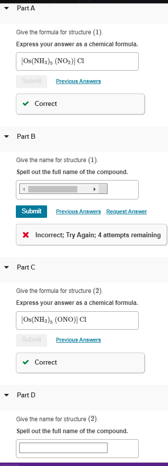 Solved Give the formula for structure (1). Express your | Chegg.com