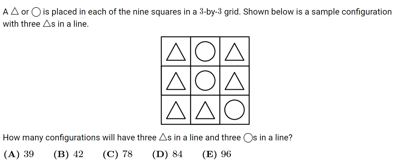 Solved A or is placed in each of the nine squares in a 3 | Chegg.com