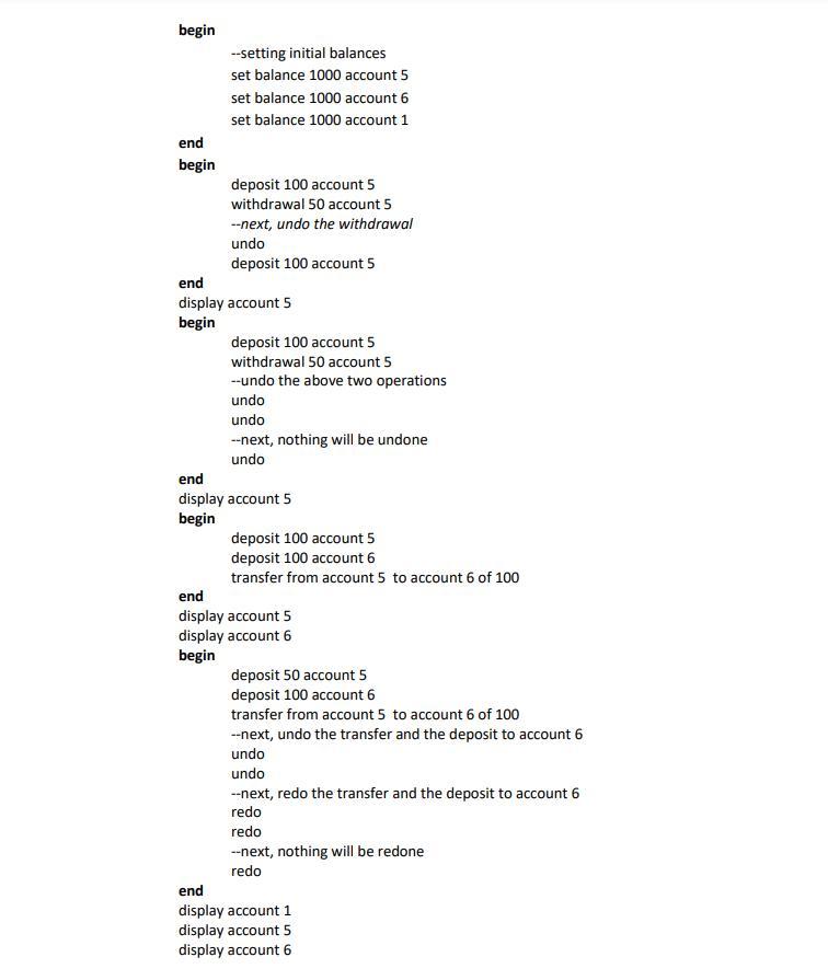 Solved Write a set of Java classes that use the Command | Chegg.com