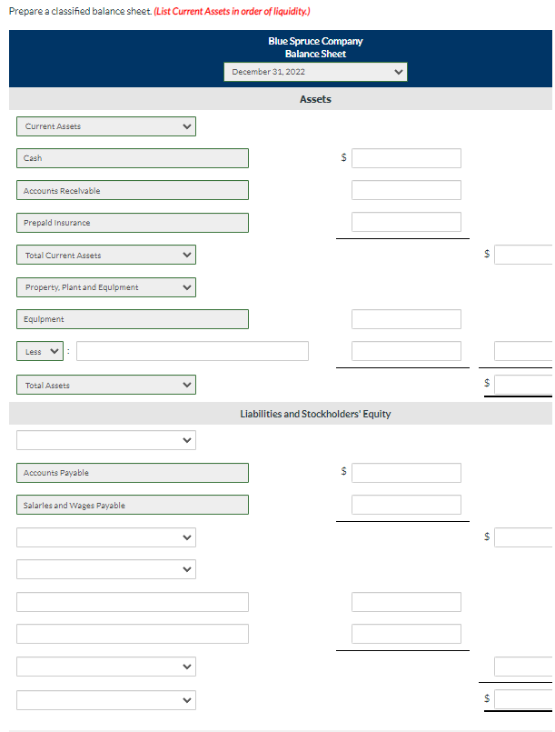 Solved The completed financial statement columns of the | Chegg.com
