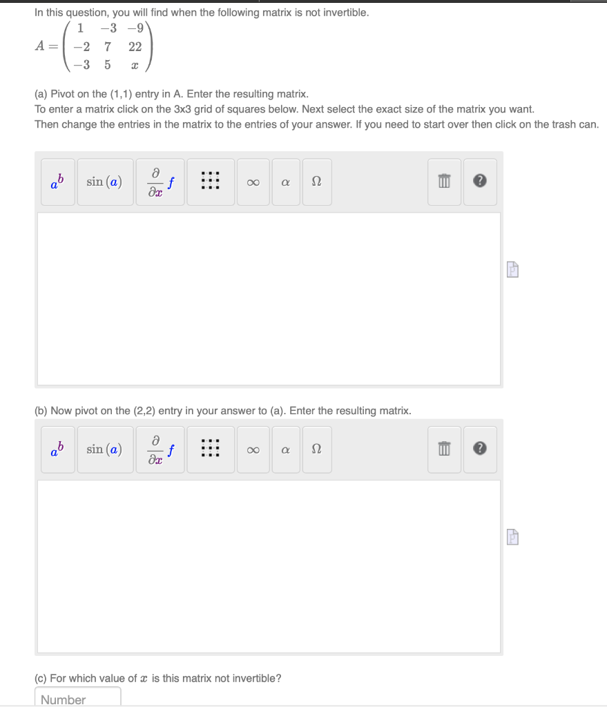 Solved In this question, you will find when the following | Chegg.com