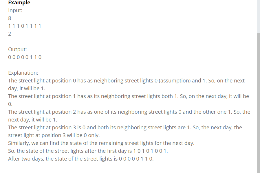 Solved Explanation: The street light at position 0 has as | Chegg.com
