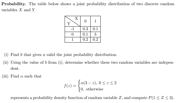 Probability. The table below shows a joint | Chegg.com Probability. The table below shows a joint | Chegg.com