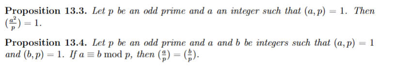 Solved Proposition 13.3. Let p be an odd prime and a an | Chegg.com
