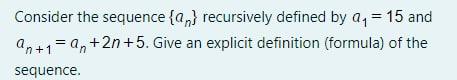 Solved Consider the sequence {a} recursively defined by ay = | Chegg.com