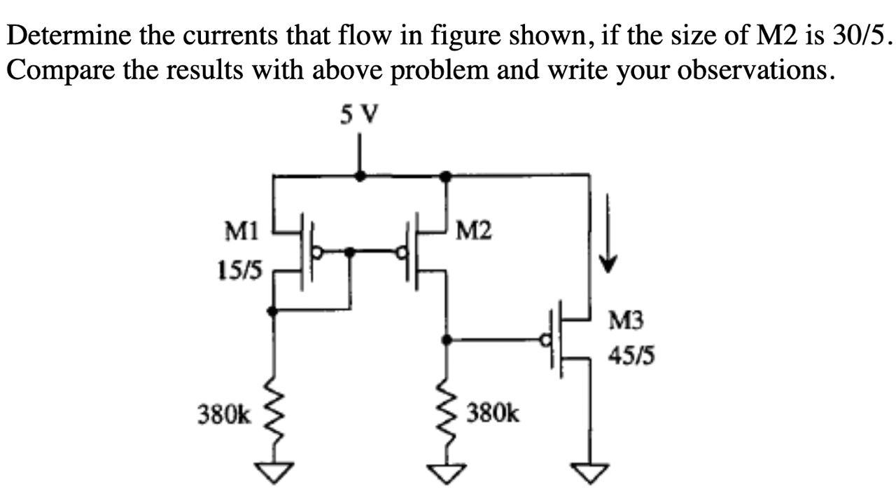 Solved Determine the currents that flow in figure shown, if | Chegg.com