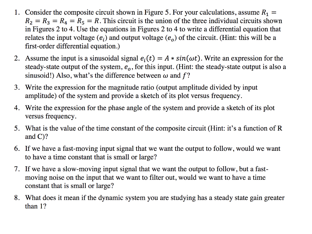 Solved 1. Consider the composite circuit shown in Figure 5. | Chegg.com