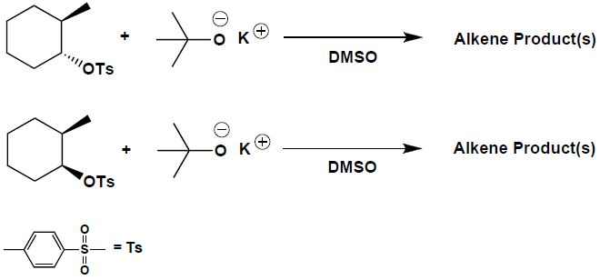 Solved In this reaction (elimination rxn of tosylate group), | Chegg.com