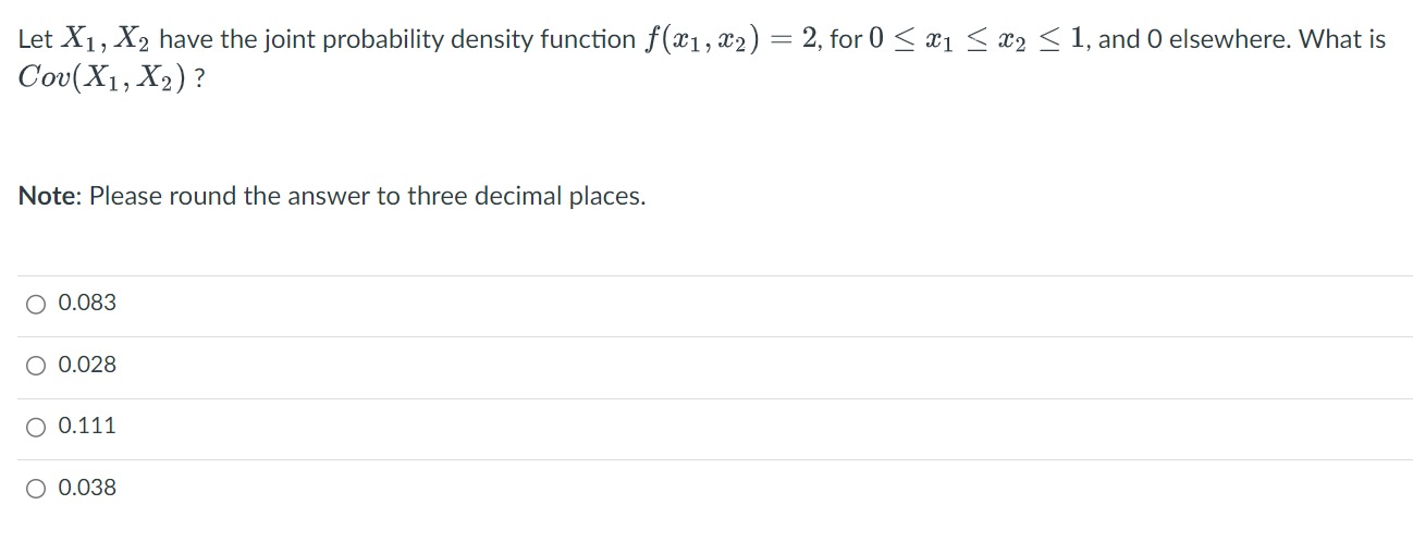Solved Let X1,X2 have the joint probability density function | Chegg.com