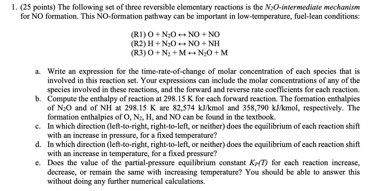 Solved ( 25 points) The following set of three reversible | Chegg.com