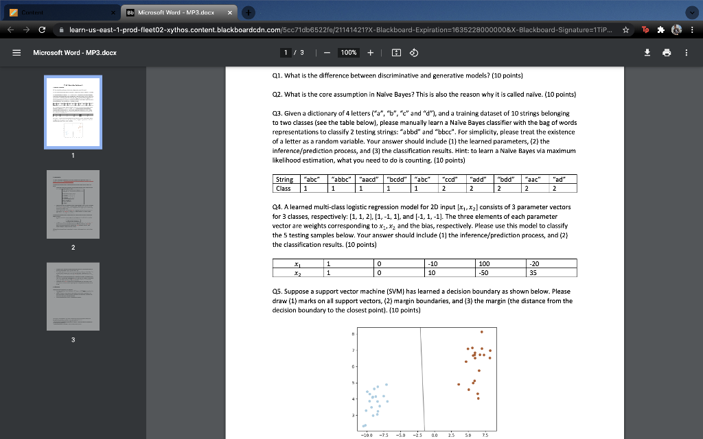 Solved Bb Microsoft Word - MP3.docx > c i | Chegg.com