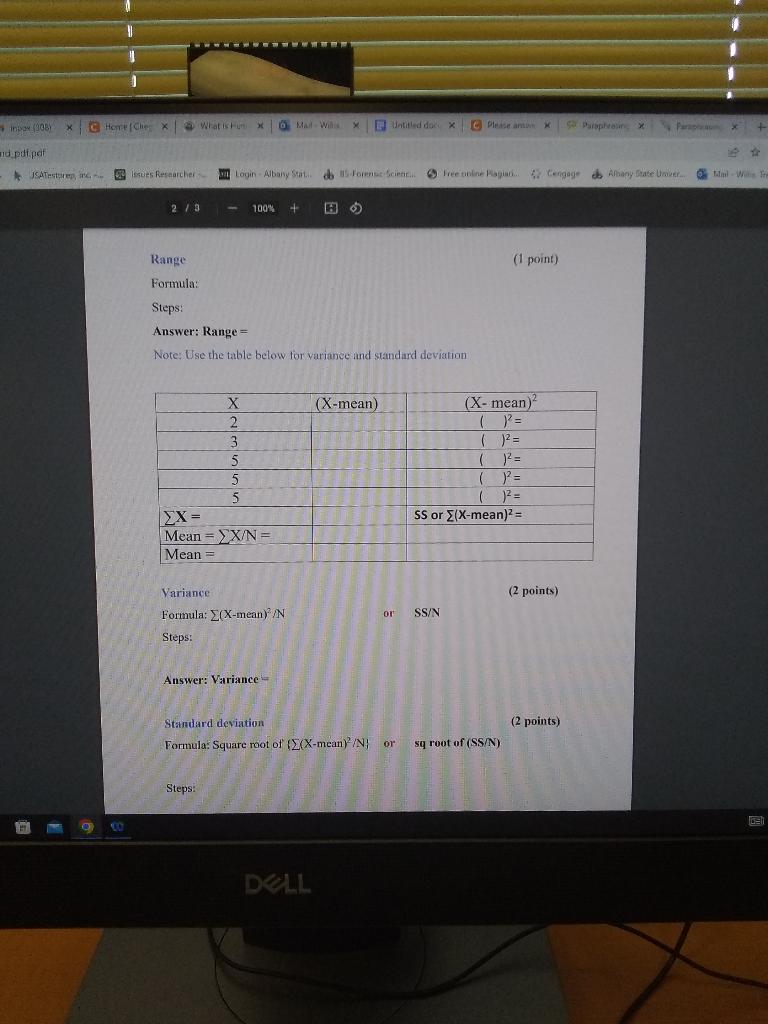 Solved Range Formula: Steps: Answer: Range = Note: Use the | Chegg.com