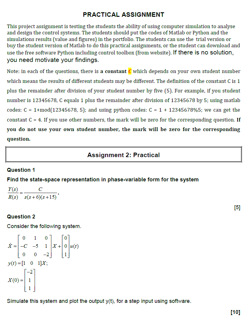 Solved PRACTICAL ASSIGNMENT This project assignment is | Chegg.com
