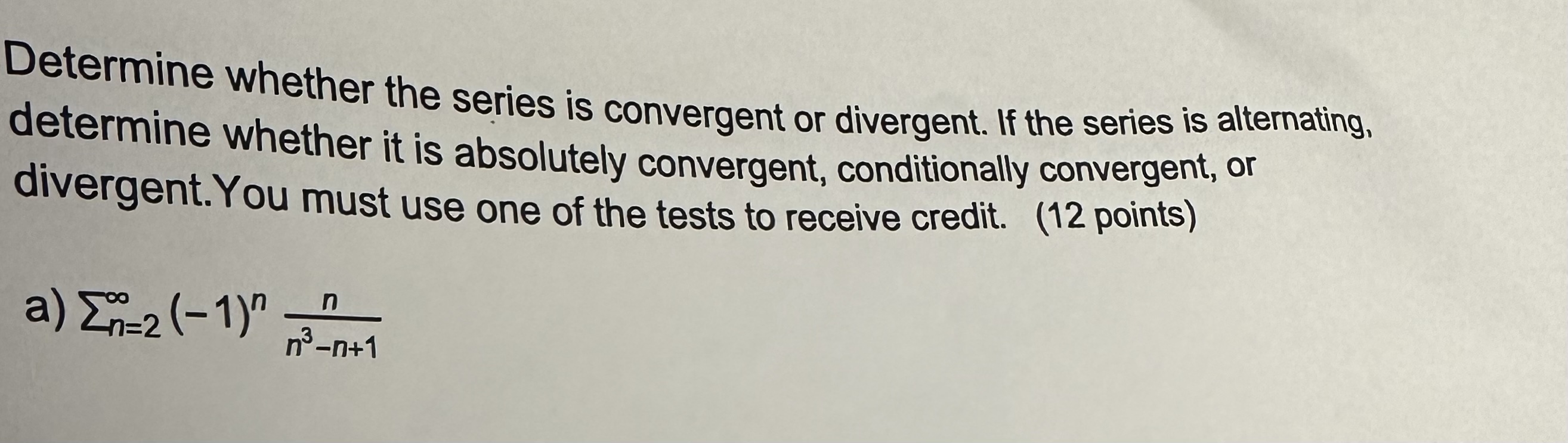Solved Jetermine Whether The Series Is Convergent Or