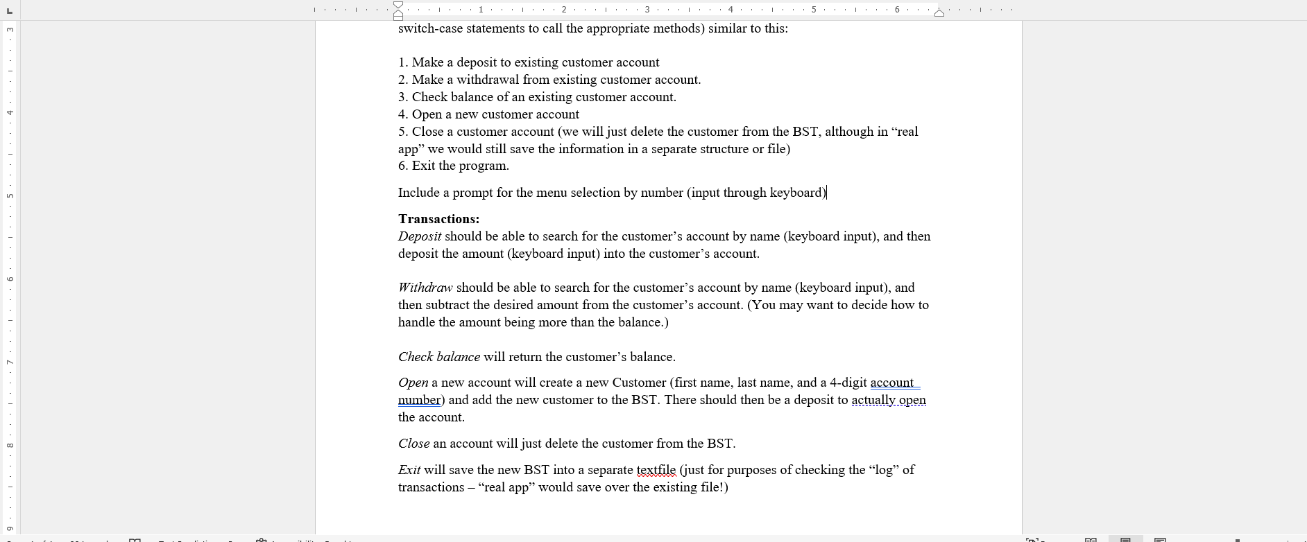1) Part one // filename: myBST.java public class | Chegg.com