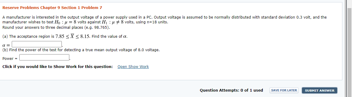 Solved Reserve Problems Chapter 9 Section 1 Problem 7 A | Chegg.com