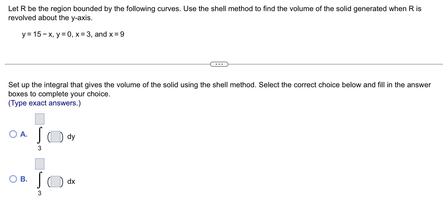 Solved Let R ﻿be the region bounded by the following curves. | Chegg.com