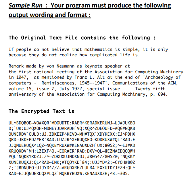 Solved Write A C Program To Encrypt Or Cipher A Text File