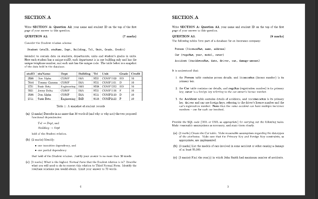 SECTION A (c) (3 marks) Due to a yecent policy | Chegg.com