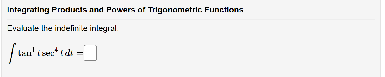 Solved Integrating Products and Powers of Trigonometric | Chegg.com