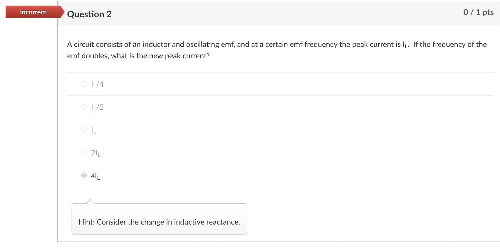 Solved A circuit consists of an inductor and oscillating | Chegg.com