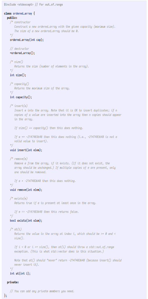 Solved Sorted Array Data Structure In This Assignment 6277