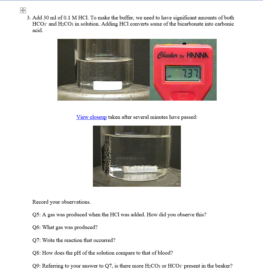 Solved 3. Add 30 ml of 0.1 M HCl. To make the buffer, we | Chegg.com