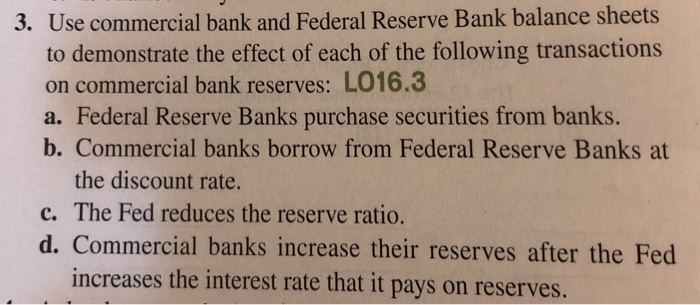 Solved Federal commercial bank sells a Treasury bond to the | Chegg.com