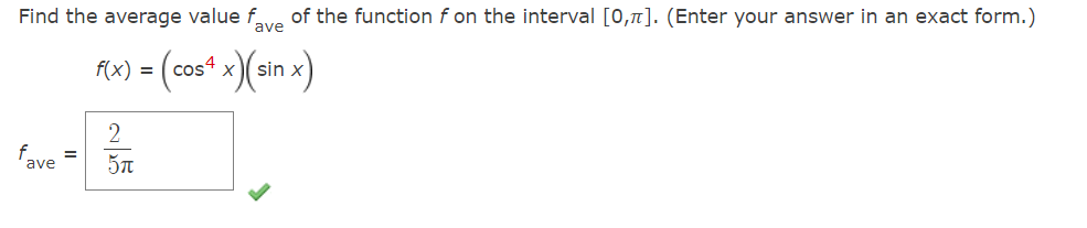 Solved Find the average value fave ﻿of the function f ﻿on | Chegg.com