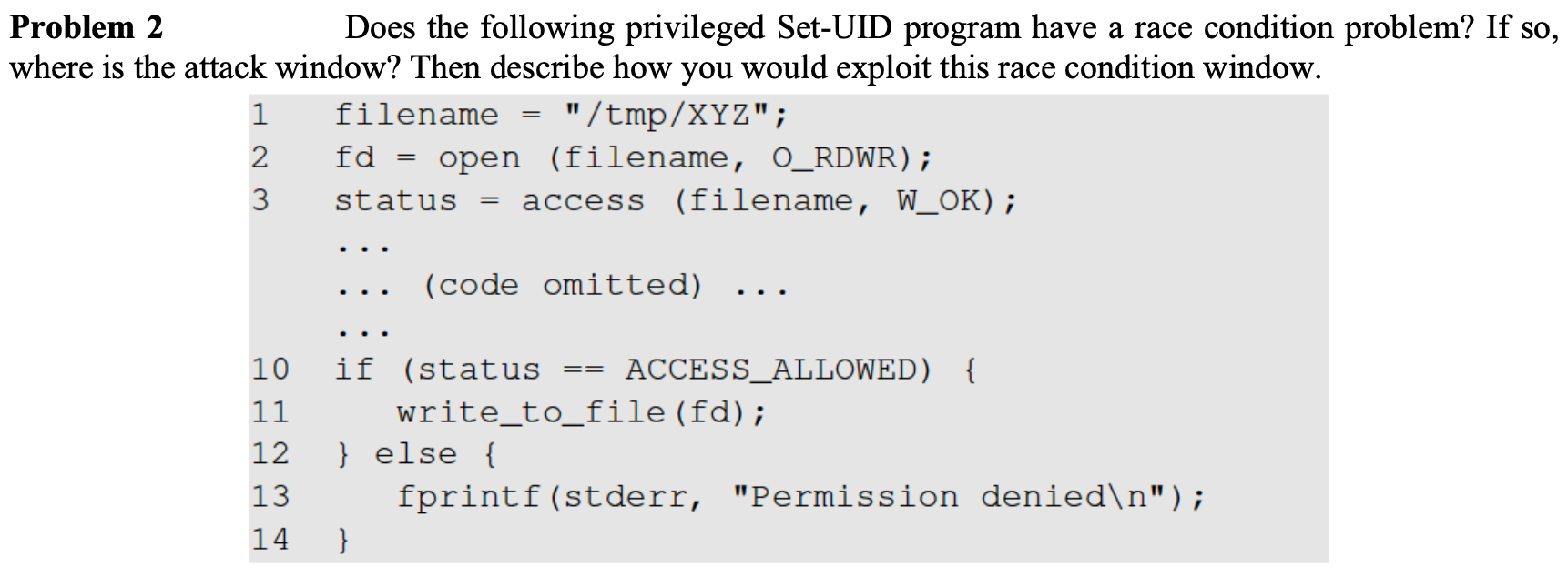 Solved he attack window? Then describe how you would exploit | Chegg.com