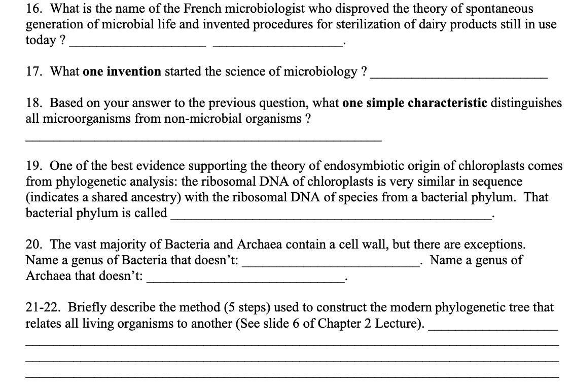 Solved 16. What is the name of the French microbiologist who | Chegg.com