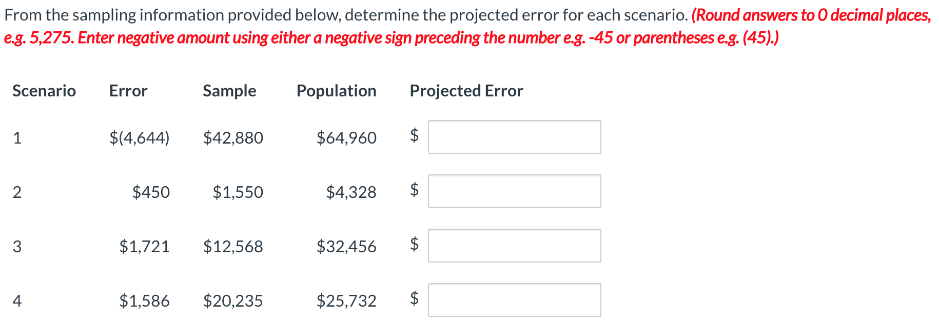 Solved From the sampling information provided below, | Chegg.com