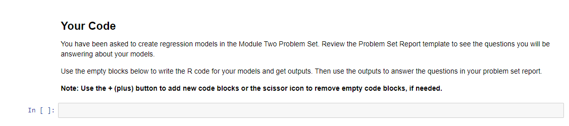 Solved Module Two Problem Set: Interaction Terms and | Chegg.com