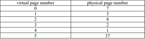 Solved Consider the following portion of a page table from a | Chegg.com