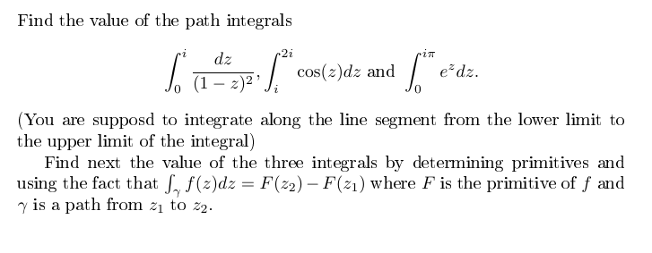 Solved Find the value of the path integrals J. (1 - 2)2 Ji | | Chegg.com